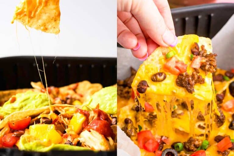 Airfryer Nachos met Gehakt, Tomaat, Ui en Zure Room